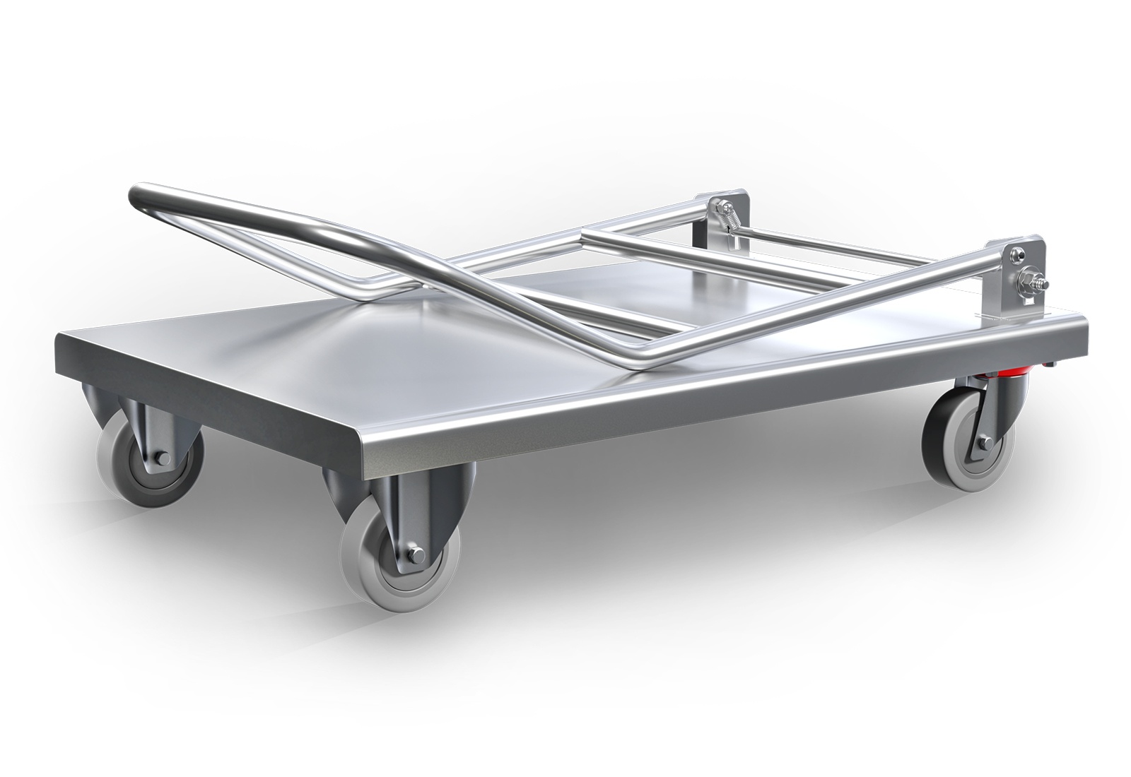 Platformwagen, transportwagen, opvouwbare wagen, roestvrij staal ...